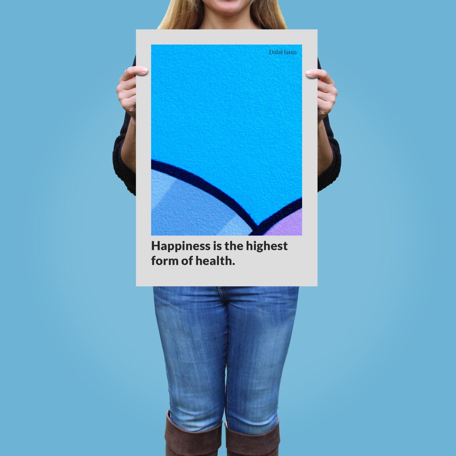 Happiness is the highest form of health- Quote Art Print - Wonderful ...