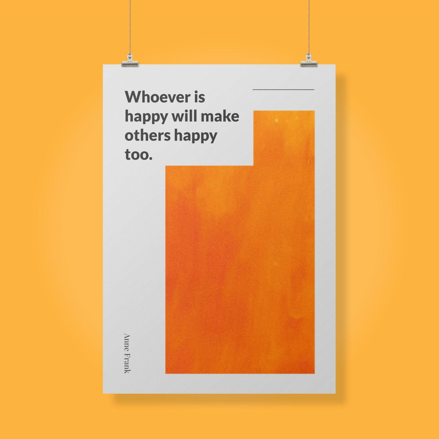 Whoever is happy will make others happy too - Quote Art Print ...
